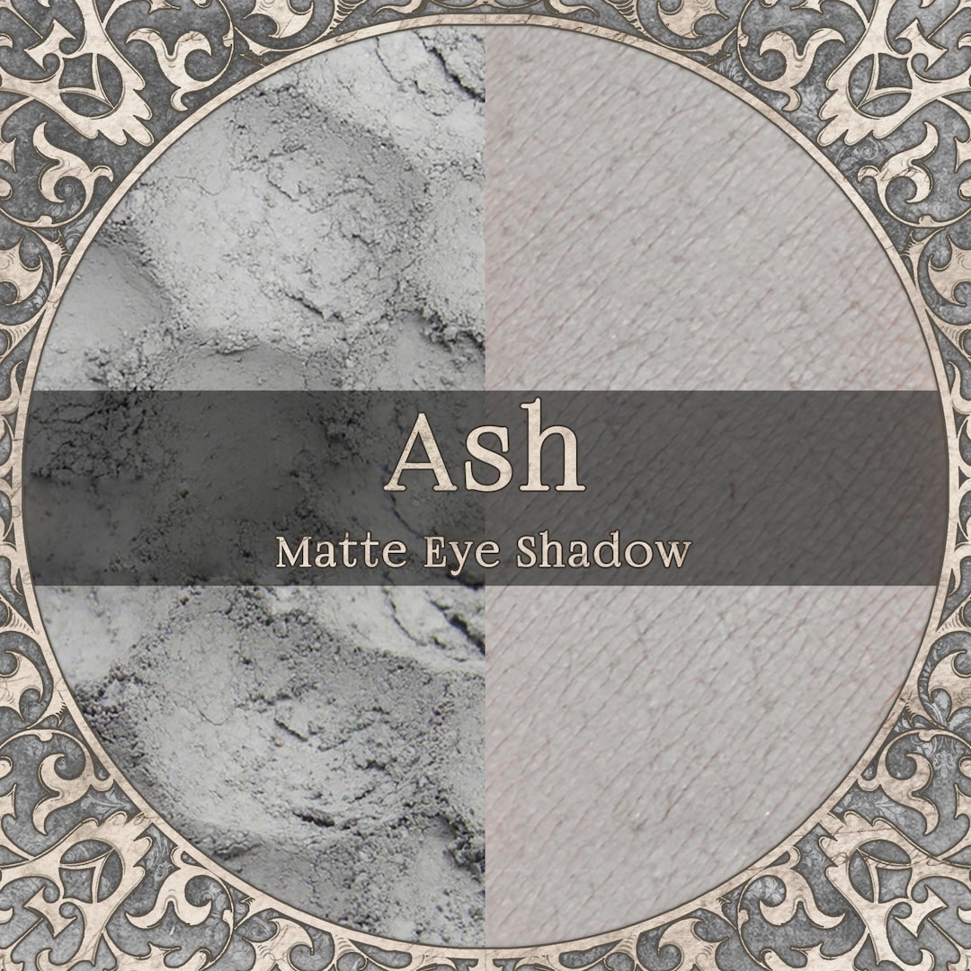 ASH Eye Shadow: Matte Light Gray, Vegan Loose Powder Pigment, TAT 5-6 ...