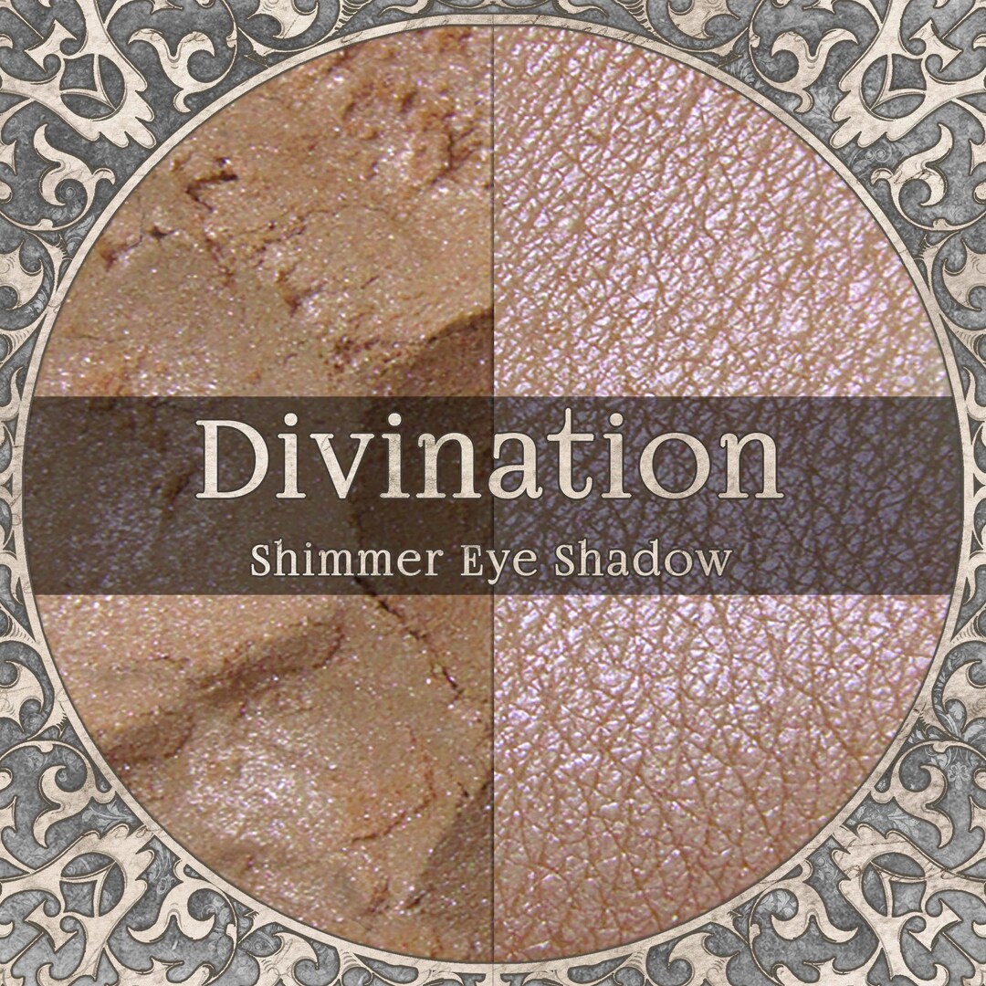 DIVINATION Eye Shadow: Shimmer Beige & Purple Duochrome, Vegan Makeup ...