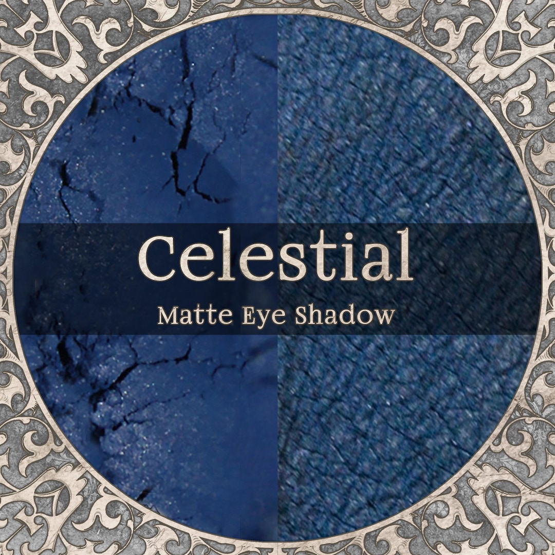 CELESTIAL Eye Shadow - Matte Dark Navy Blue, Gothic Witch Aesthetic ...