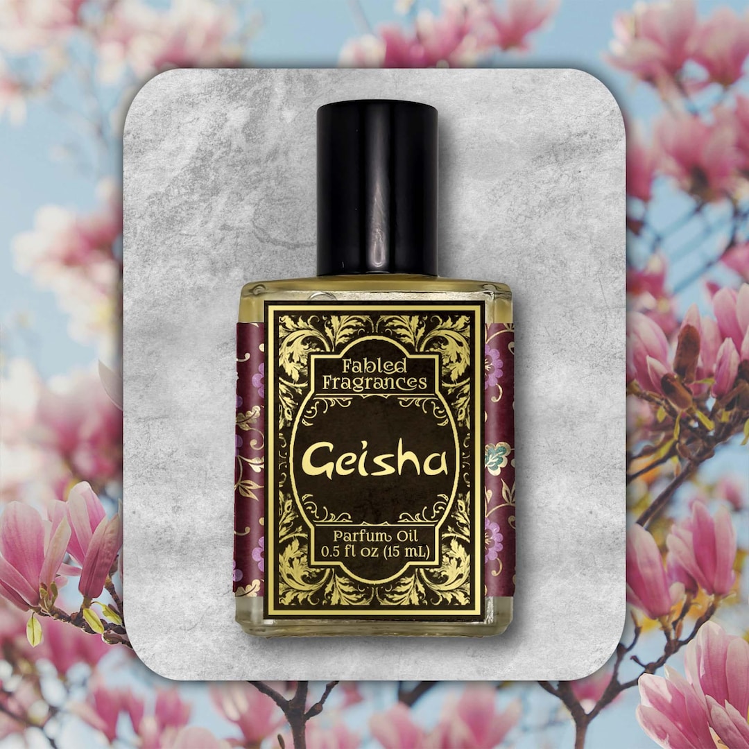 Japanese Floral Perfume Oil, GEISHA, Green Tea Scent, Jasmine Blossom ...