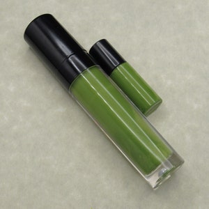CHRYSALIS Liquid Lipstick: Matte Bright Green Vegan Makeup, TAT 5-6 Biz ...