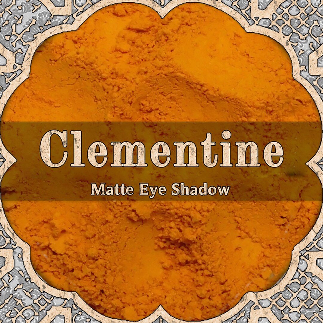 Bright Yellow Orange Matte Eye Shadow, CLEMENTINE, Summer Time Style ...