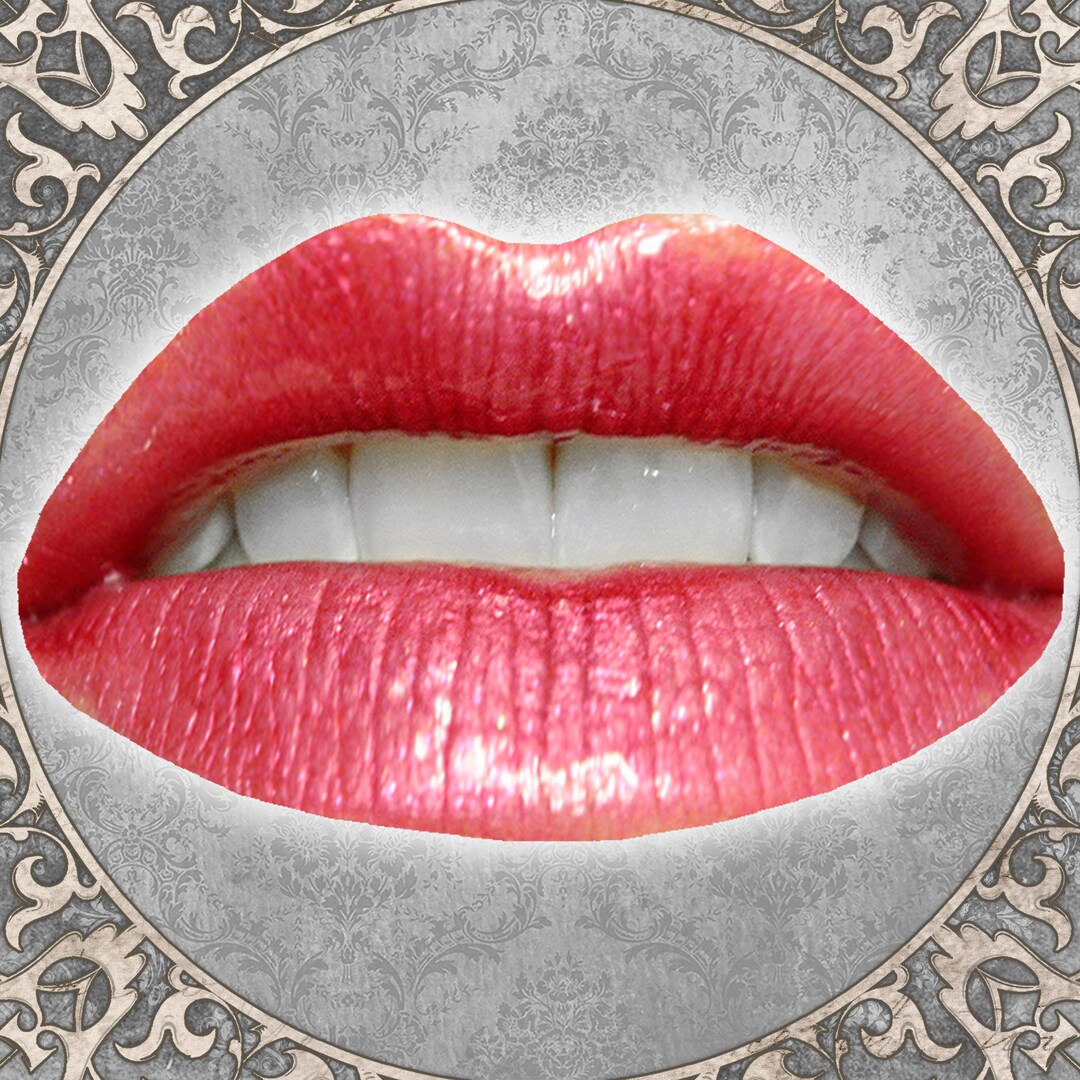 Cool Red Shimmer Lip Gloss, DEVILISH, Red Glitter Lip Color, Valentine ...