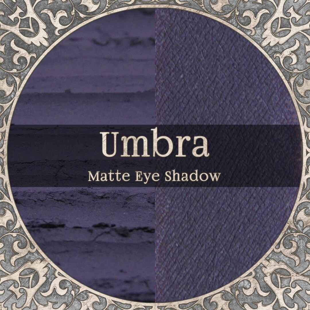 UMBRA Eye Shadow: Matte Dark Violet Vegan Mineral Makeup, TAT 5-6 Biz ...