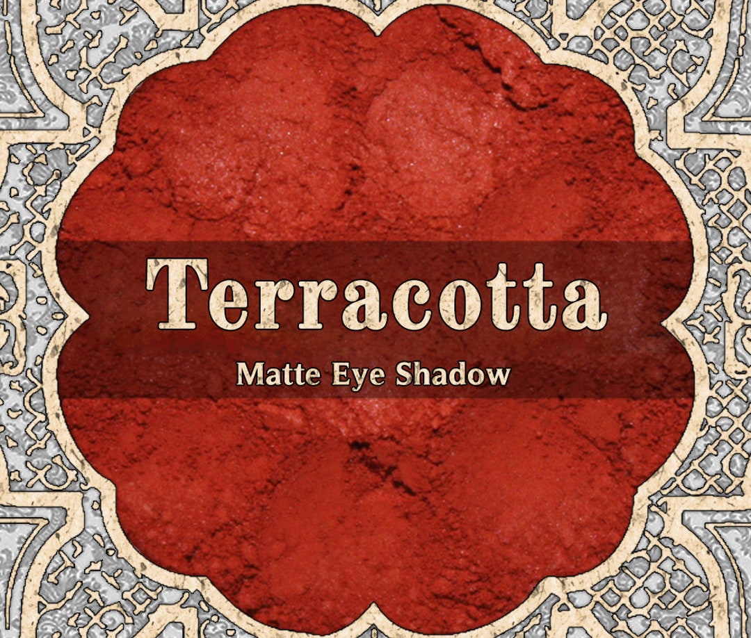 TERRACOTTA Matte Eyeshadow: Samples or Jars, Red Orange, Loose Powder ...