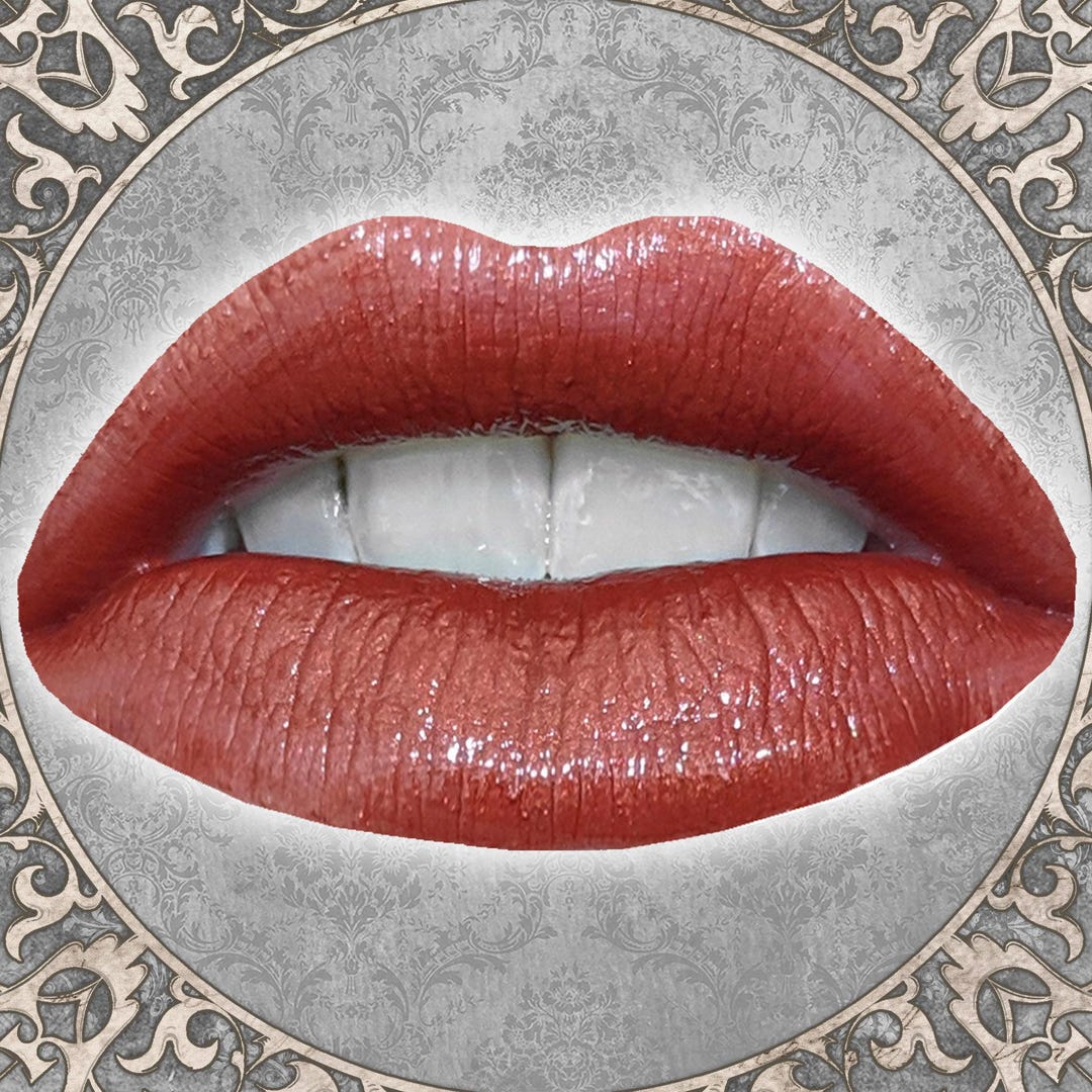 Dark Red Orange Lip Gloss, DULLAHAN, Halloween Horror Beauty, Autumn ...