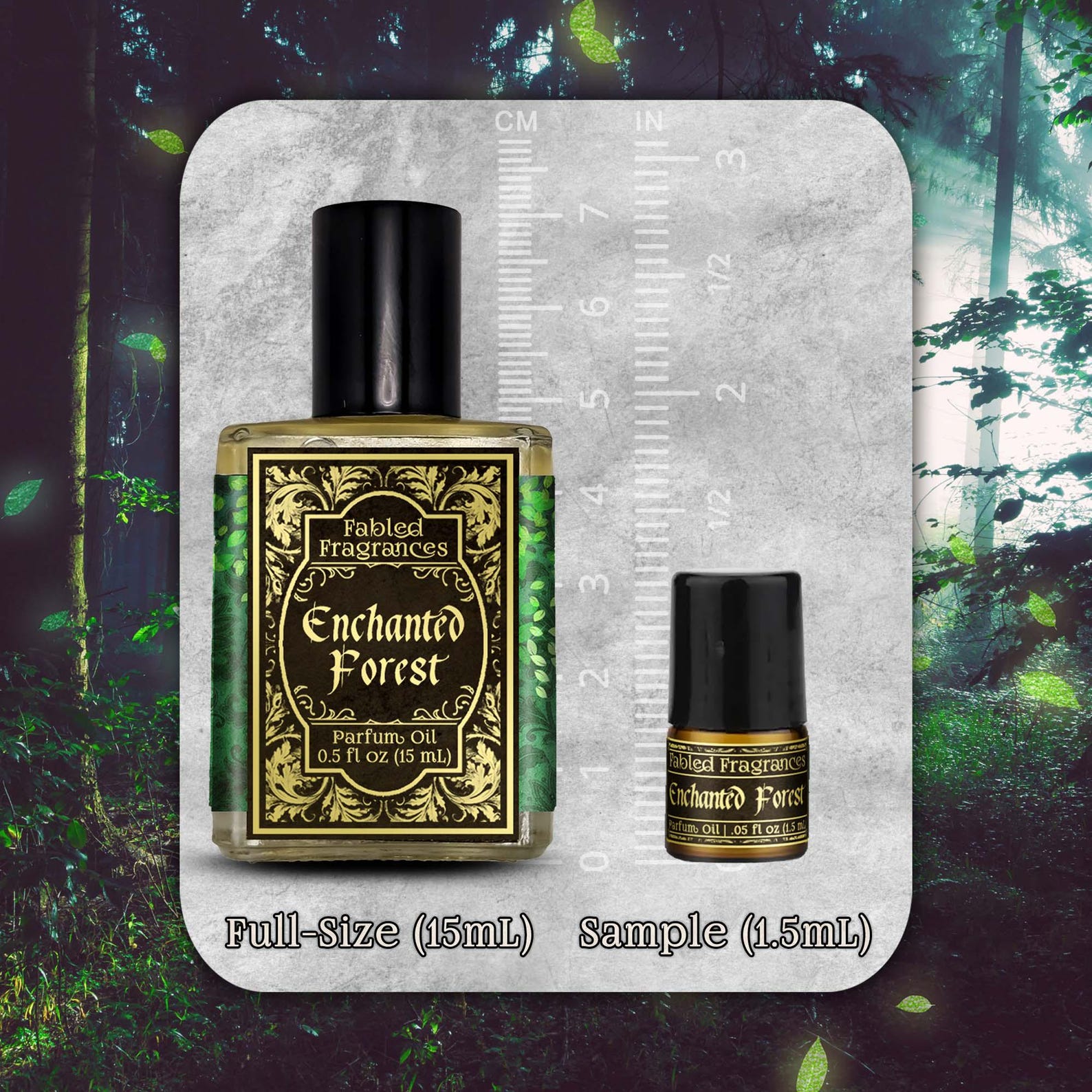 Fairytale Perfume Oil, ENCHANTED FOREST, Wisteria and Oak Moss, Heavy ...