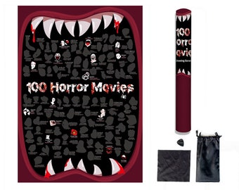 Horror Movie Scratch off Poster - Etsy UK