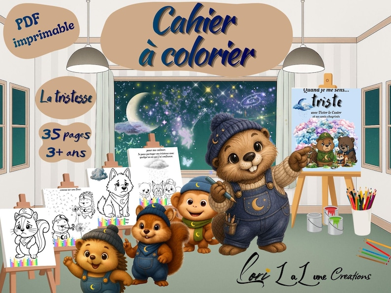 Children's Sadness Activity Book | Emotions Coloring Book | Calming ...