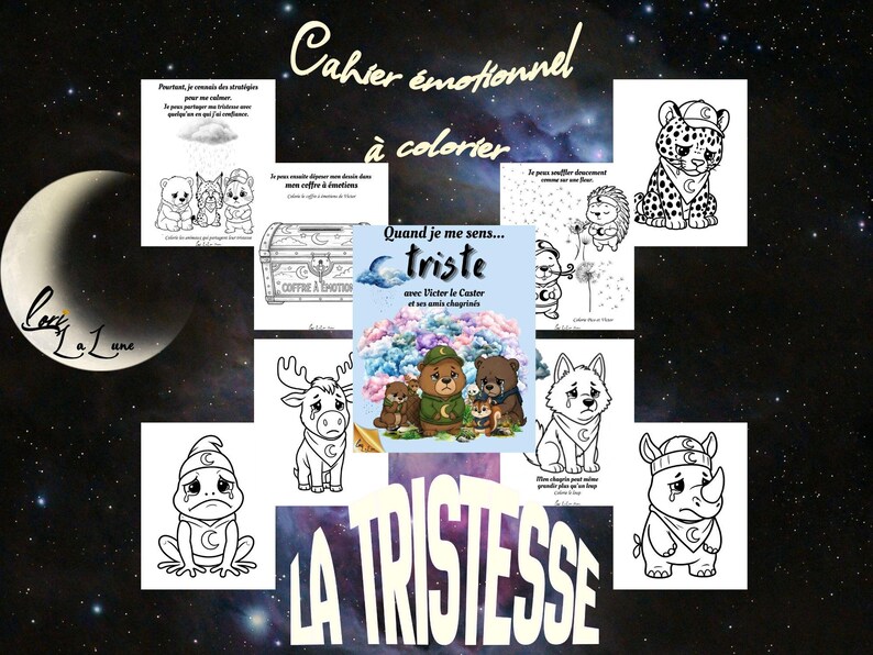 Children's Sadness Activity Book | Emotions Coloring Book | Calming ...