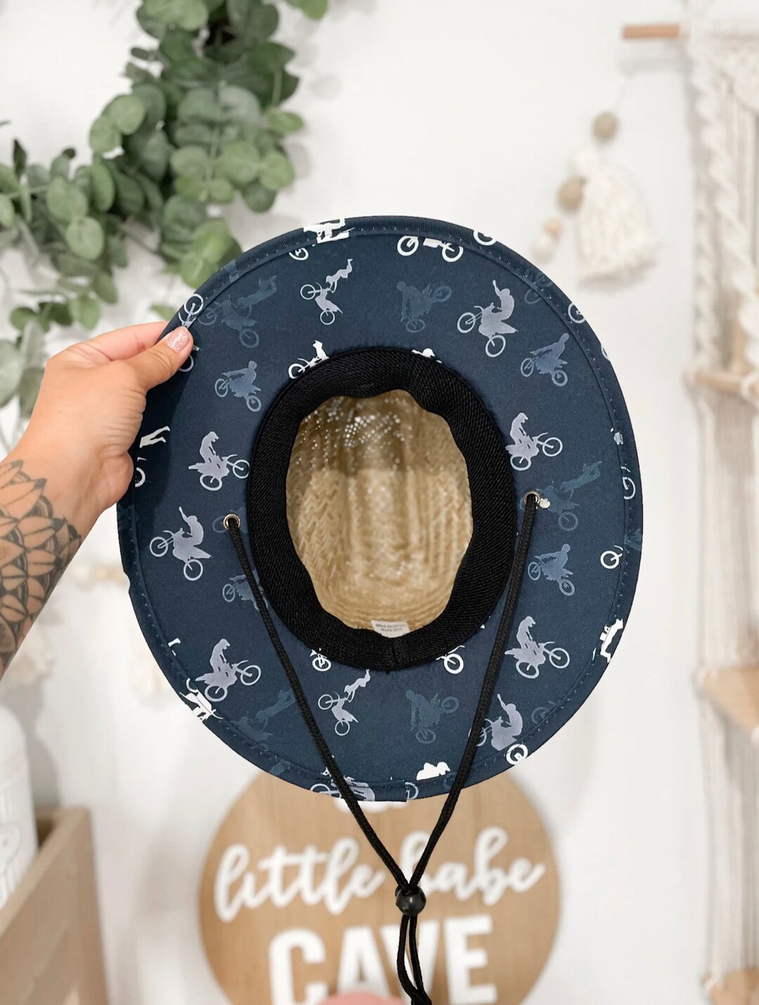 Child Sun Hat - Motocross MX - Woven Straw Sun Hat - Perfect for ...