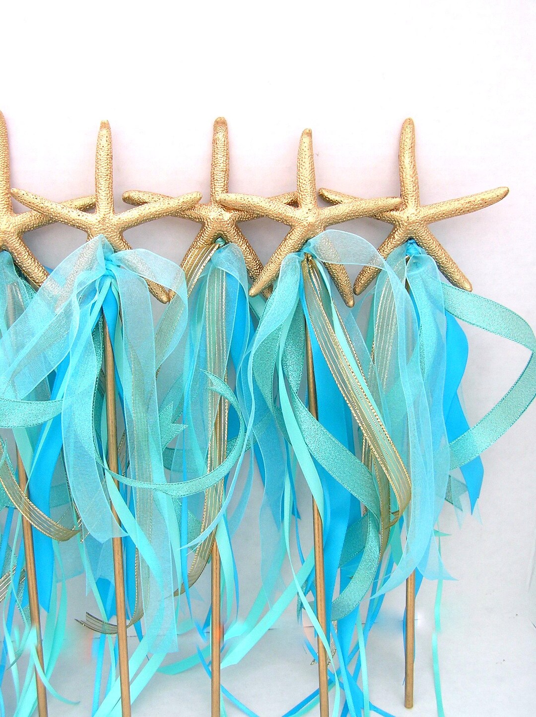 Set of 6, Starfish, MERMAID Wand, Mermaid Party Supply, ANY Color ...