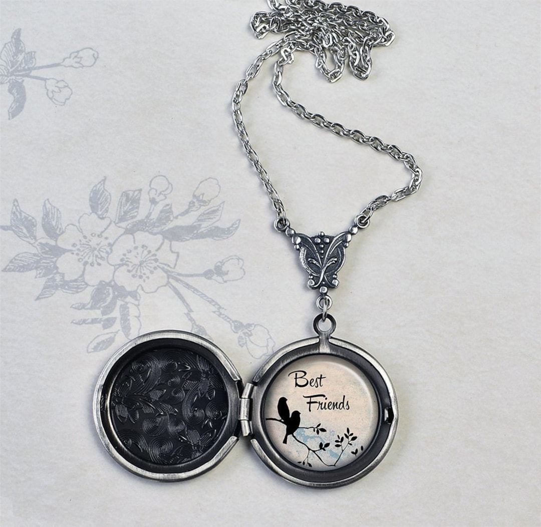 Best Friends Locket Frienship Locket Best Friend Gift Bff - Etsy
