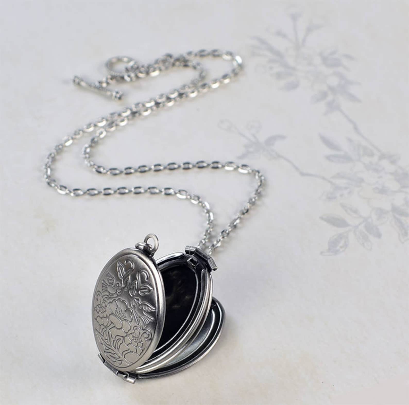 Folding Floral Locket, Family Locket Mother's Day Gift for Mom Gift for ...