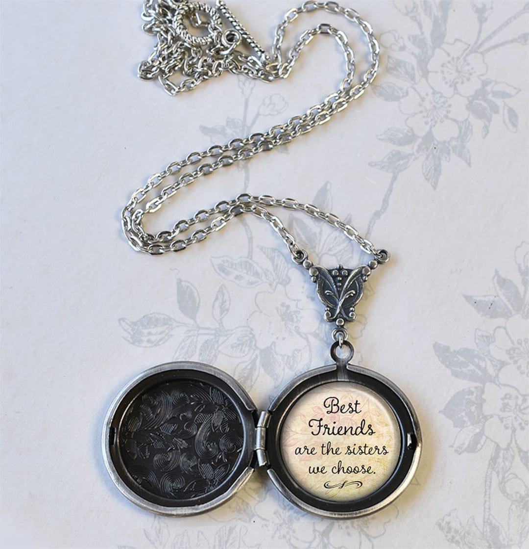 Best Friends Are the Sisters We Choose Photo Locket, Bff Gift Best ...