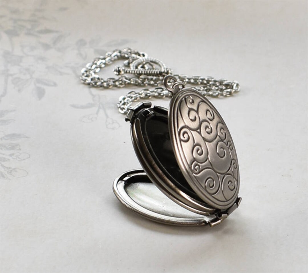 Folding Swirl Locket, 4 Photo Family Locket, Multi Photo Locket, Mother ...