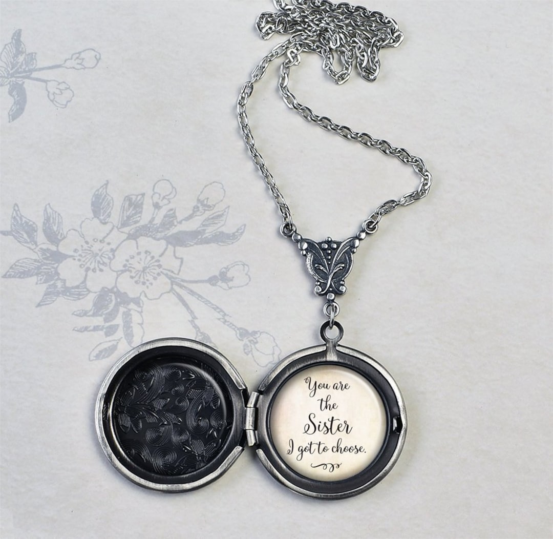 You Are the Sister I Got to Choose Photo Locket, Bff Gift Best Friends ...