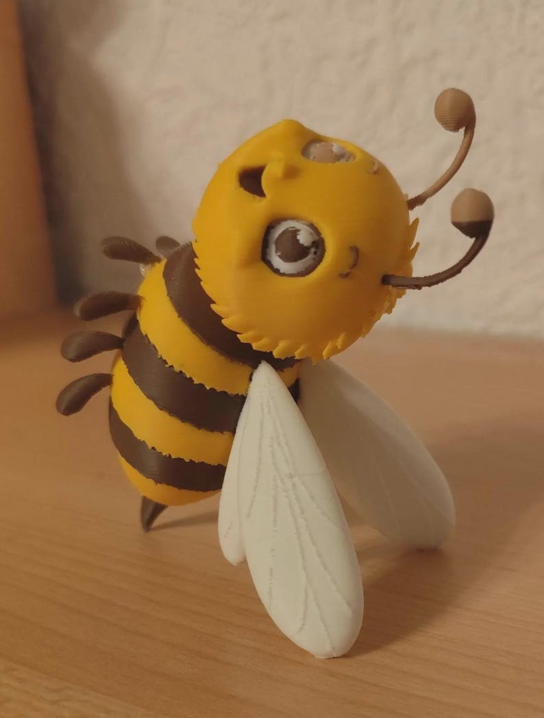Bee STL | 3D Print Bee Figurine | Spring Garden Decor | Kawaii Insect ...