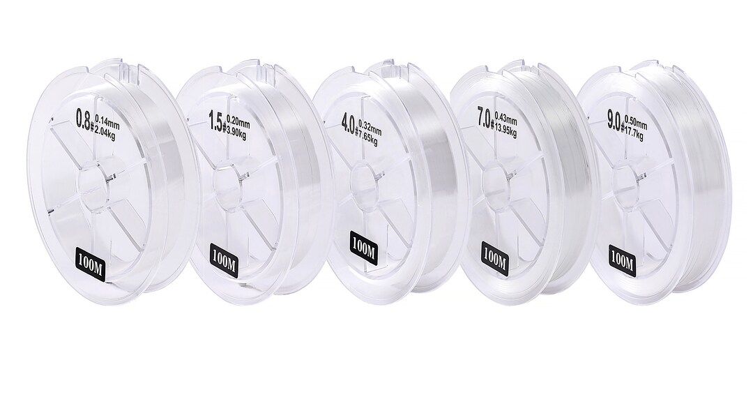 Mixed Sizes-clear Fishing Wire, 545 Yards Nylon Line for Hanging ...