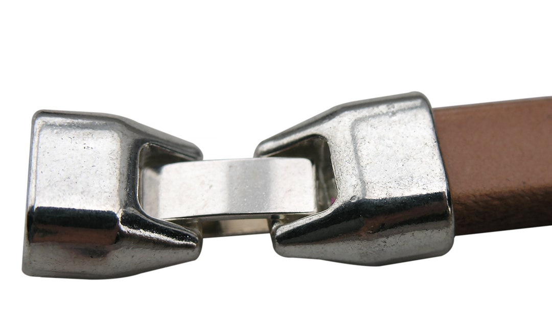 15 Sets 11mmx7mm Antique Silver Snap Clasp Bracelet End Clasp Jewlery ...
