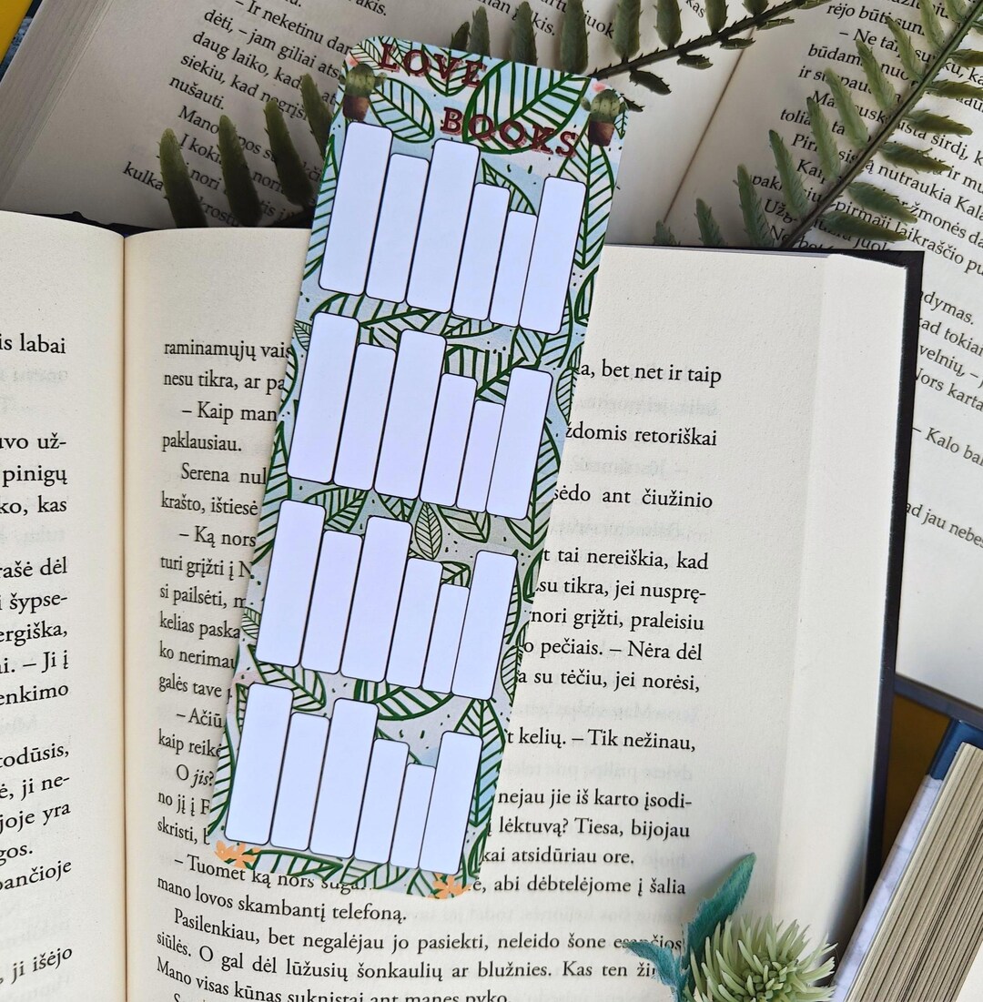 Reading Tracker Bookmark | Goal Setting Small Bookmark 5x10 Cm - Etsy