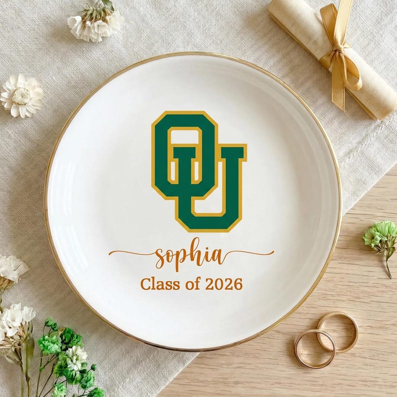 Personalized Class of 2026 Graduation Ceramic Ring Dish - Custom ...