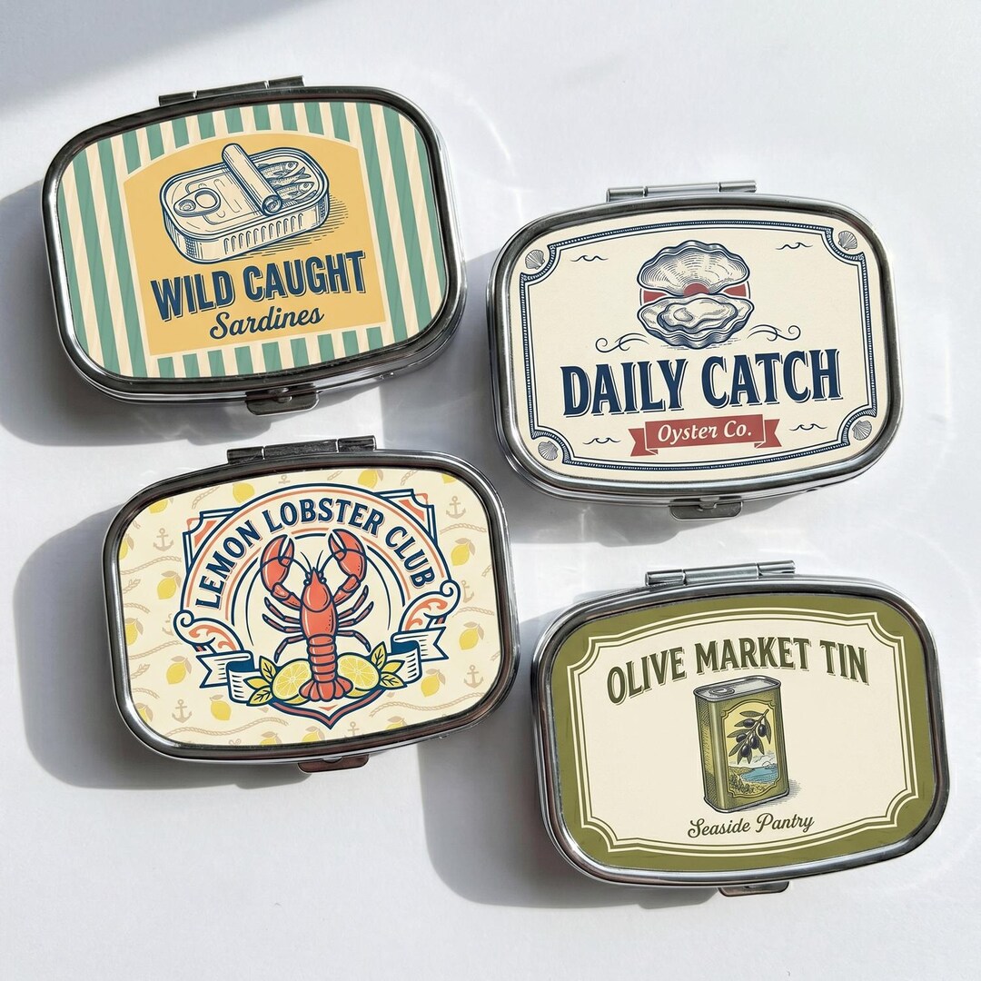 Personalized Pill Box, Custom Travel Vitamin & Medication Case, Cute ...