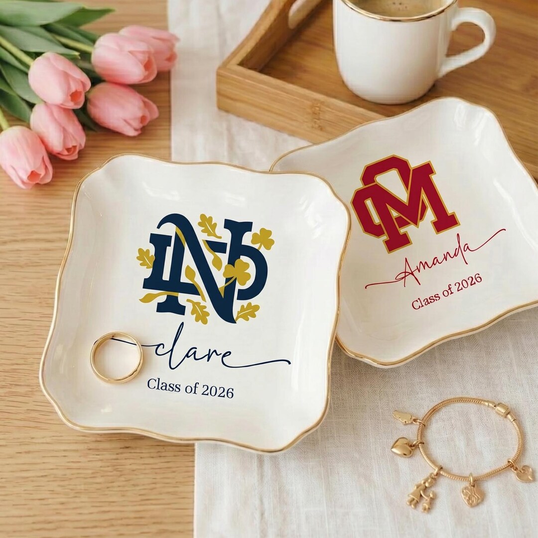 Personalized Class of 2026 Graduation Ceramic Ring Dish - Custom ...