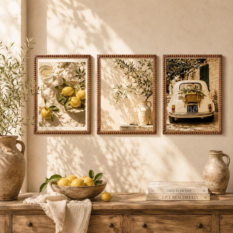 Tuscan Framed Wall Pictures - Etsy