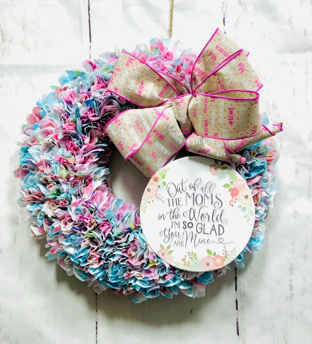 Mothers Day Wreath, Mom Wreath, Gift for Mom, Daughter Wreath, Moms Day ... Mothers Day Wreath, Mom Wreath, Gift for Mom, Daughter Wreath, Moms Day ...