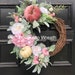 Pink Pumpkin Wreath Fall Wreath Pink Autumn Wreath Fall - Etsy