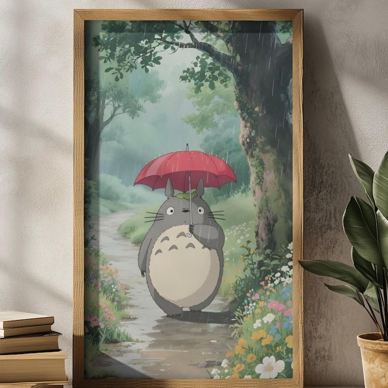 Totoro Aesthetic Poster - Etsy
