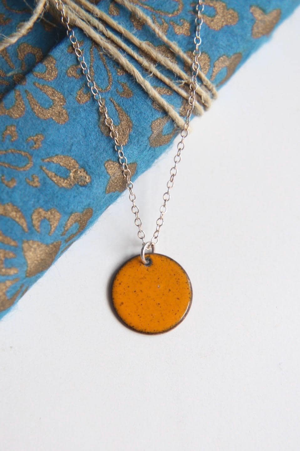 20mm Disc Pendant in Any Colour Enamel, Red, Green, Lilac Etc - Etsy
