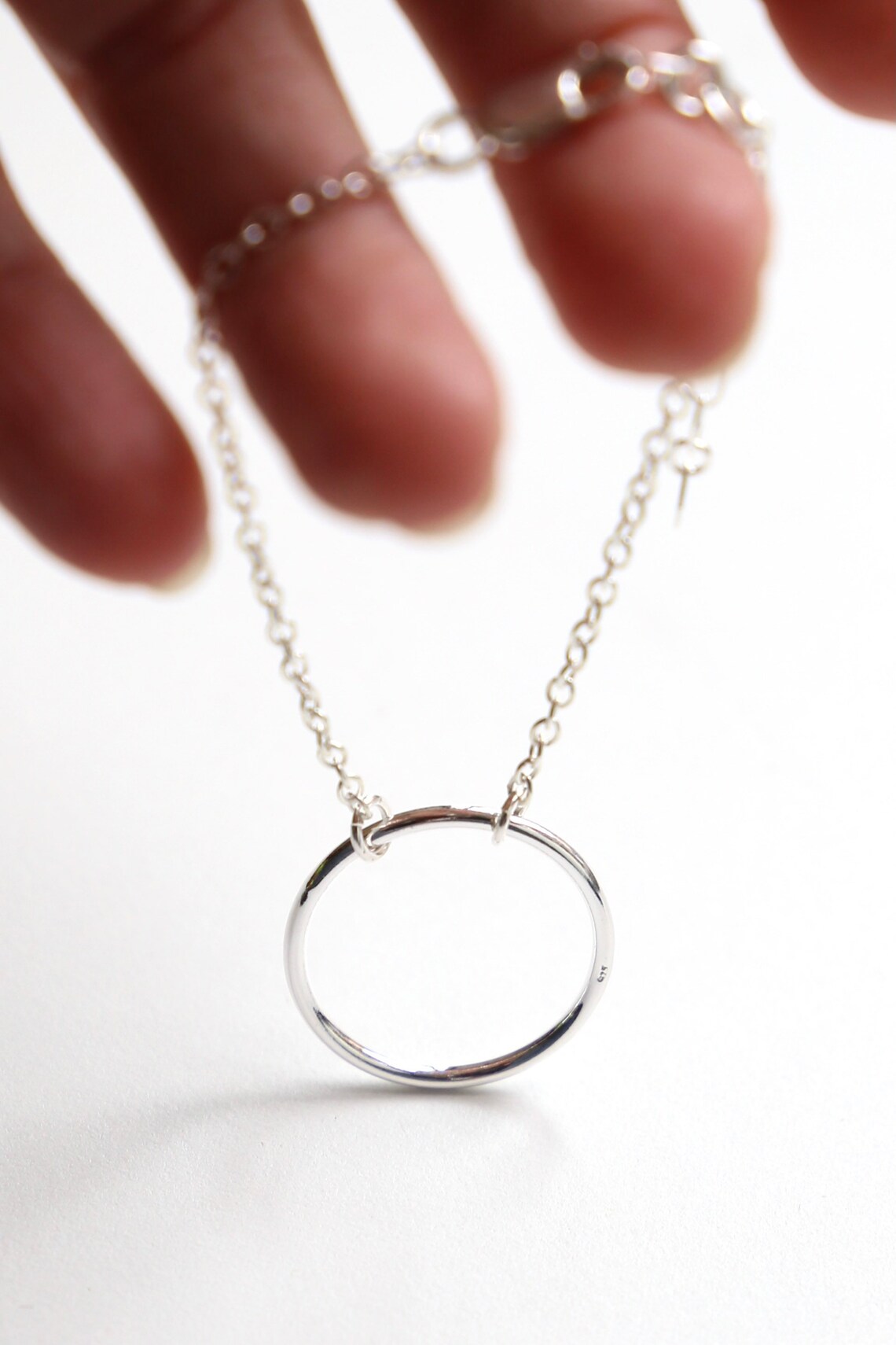 Silver Circle Bracelet circle of life 925 sterling silver | Etsy