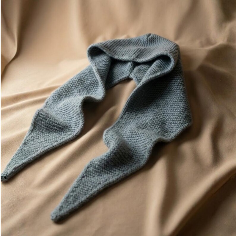 Sophie Hood Knitting Pattern: Easy Garter Stitch Scarf (instant ...