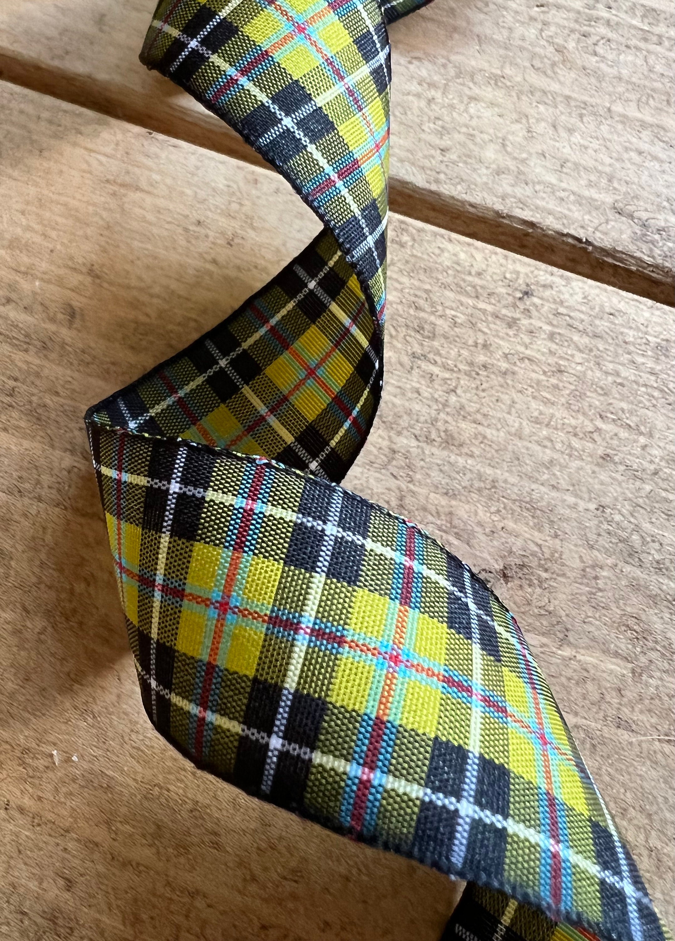 Cornish National Tartan Ribbon X 4 Widths - Etsy