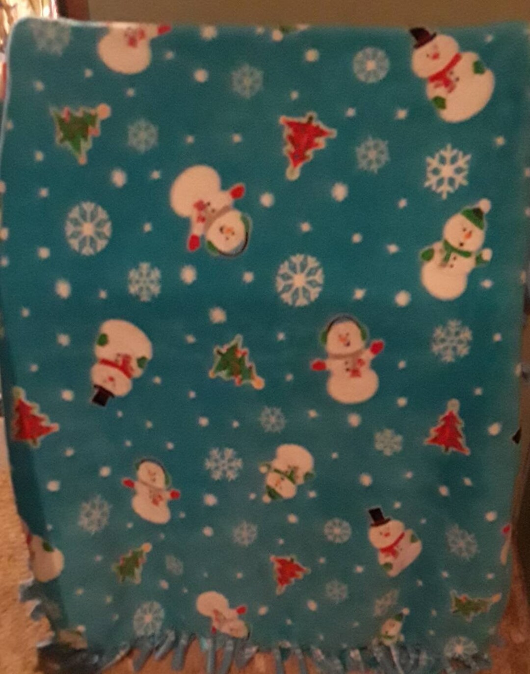 Fleece Blanket Snowmen - Etsy