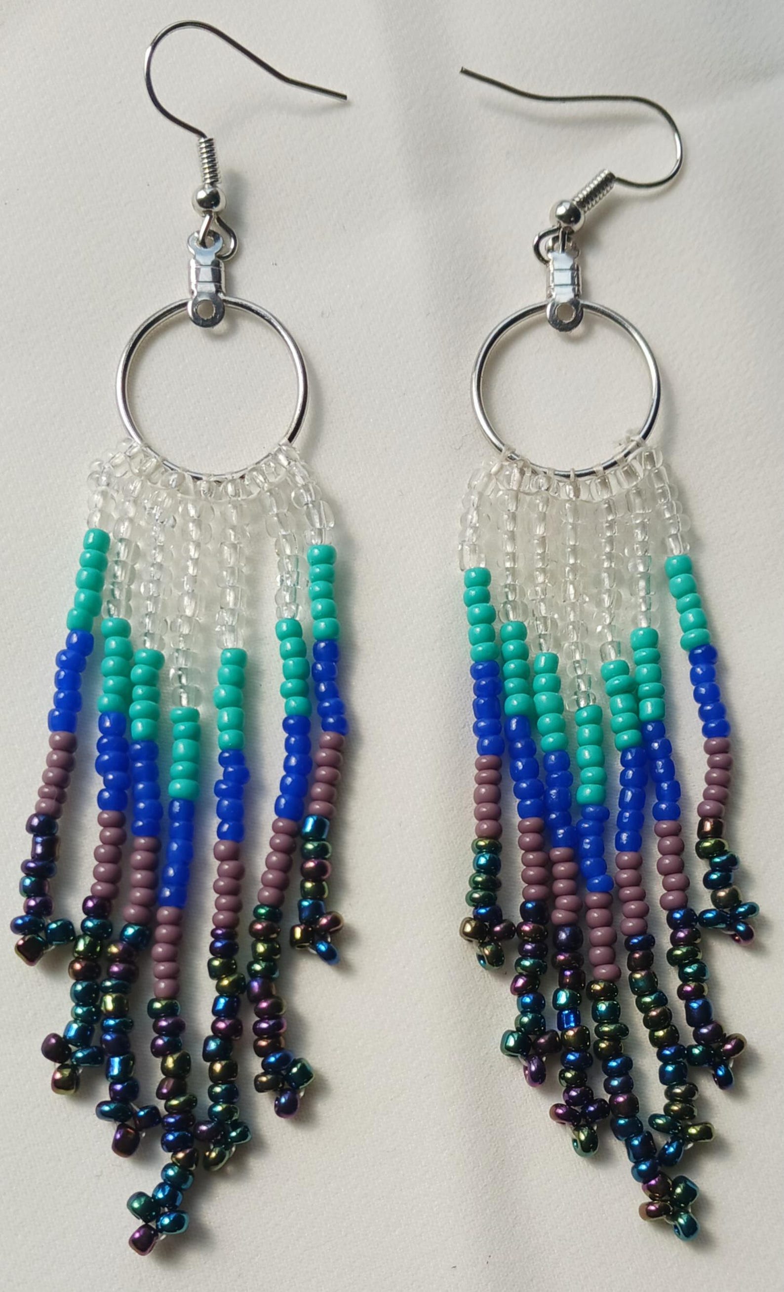 Beaded Dangle Native Indigenous Earrings - Etsy