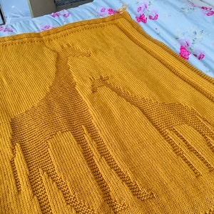 Giraffe Blanket, Knitting Pattern, PDF, Instant Download, Baby Blanket ...