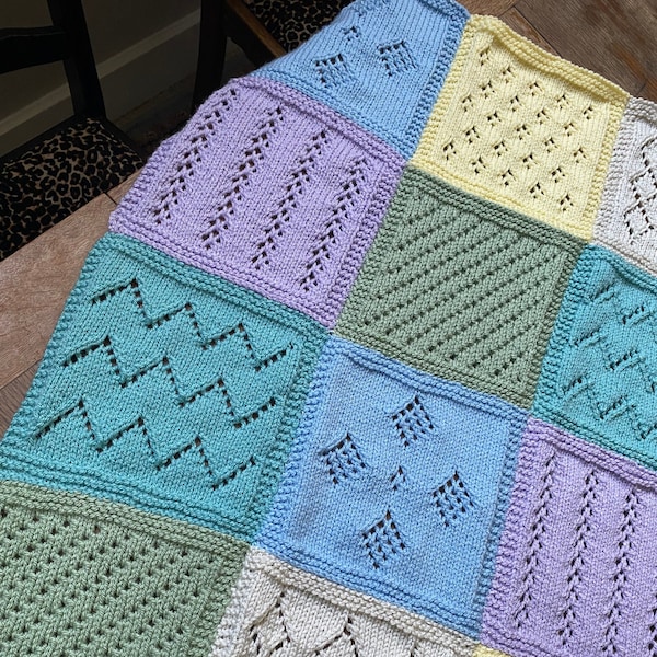 Aran and Lace Blanket - Etsy UK