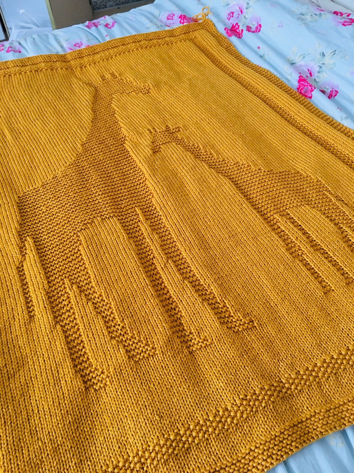 Giraffe Blanket Knitting Pattern PDF Instant Download Baby - Etsy