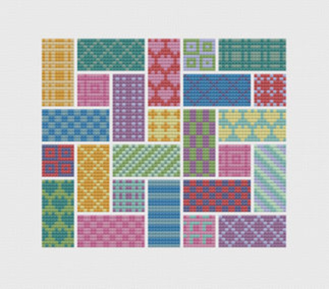 Geometric Maze Cross Stitch Pattern PDF Instant Download | Etsy