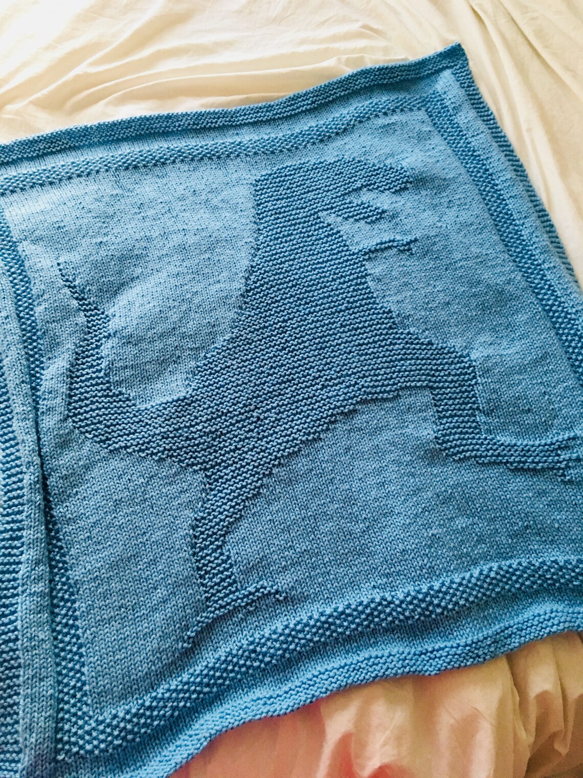 Knitting Pattern Dinosaur Baby Blanket PDF Instant Download | Etsy