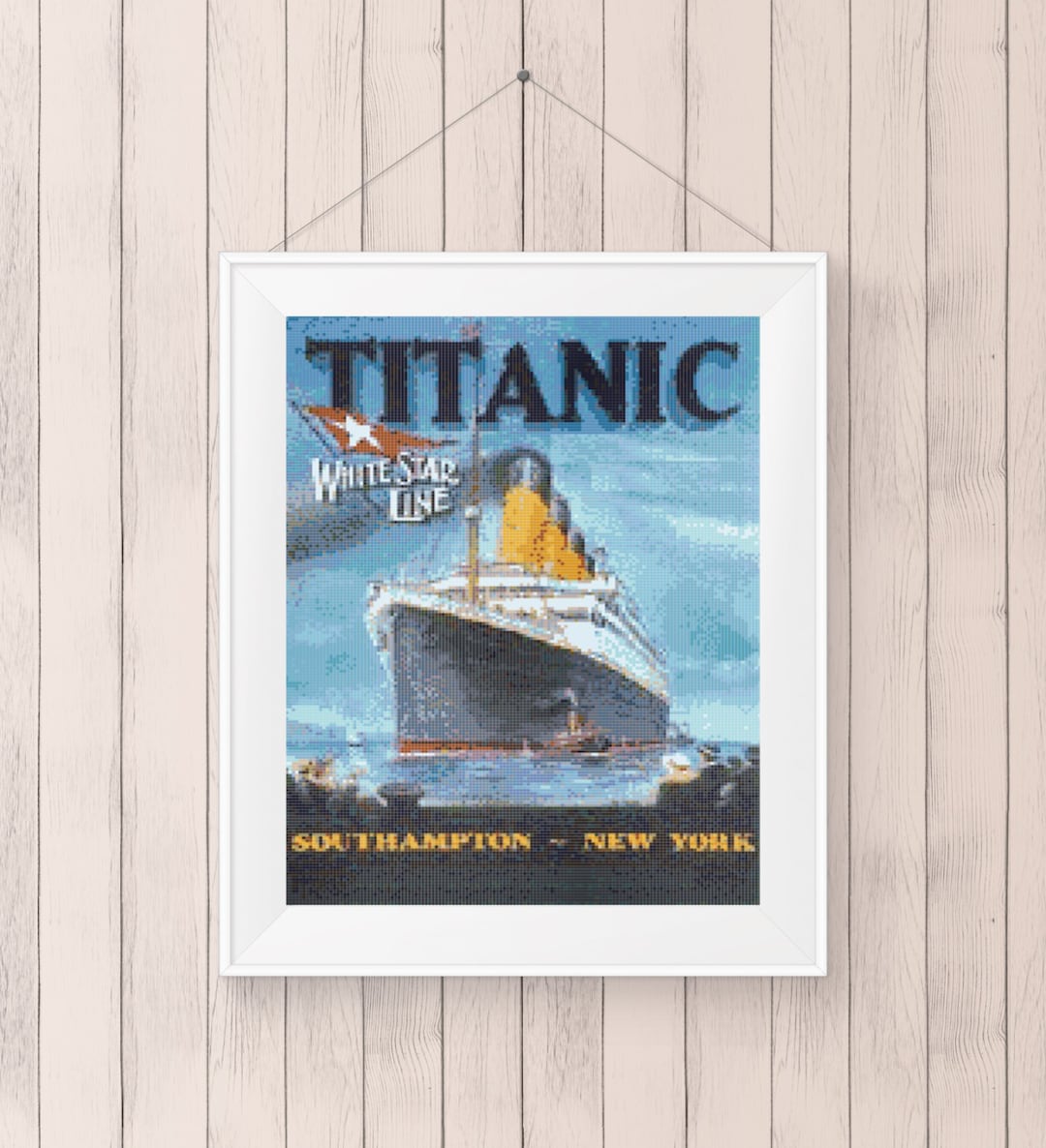 Titanic Cross Stitch Pattern PDF - Etsy