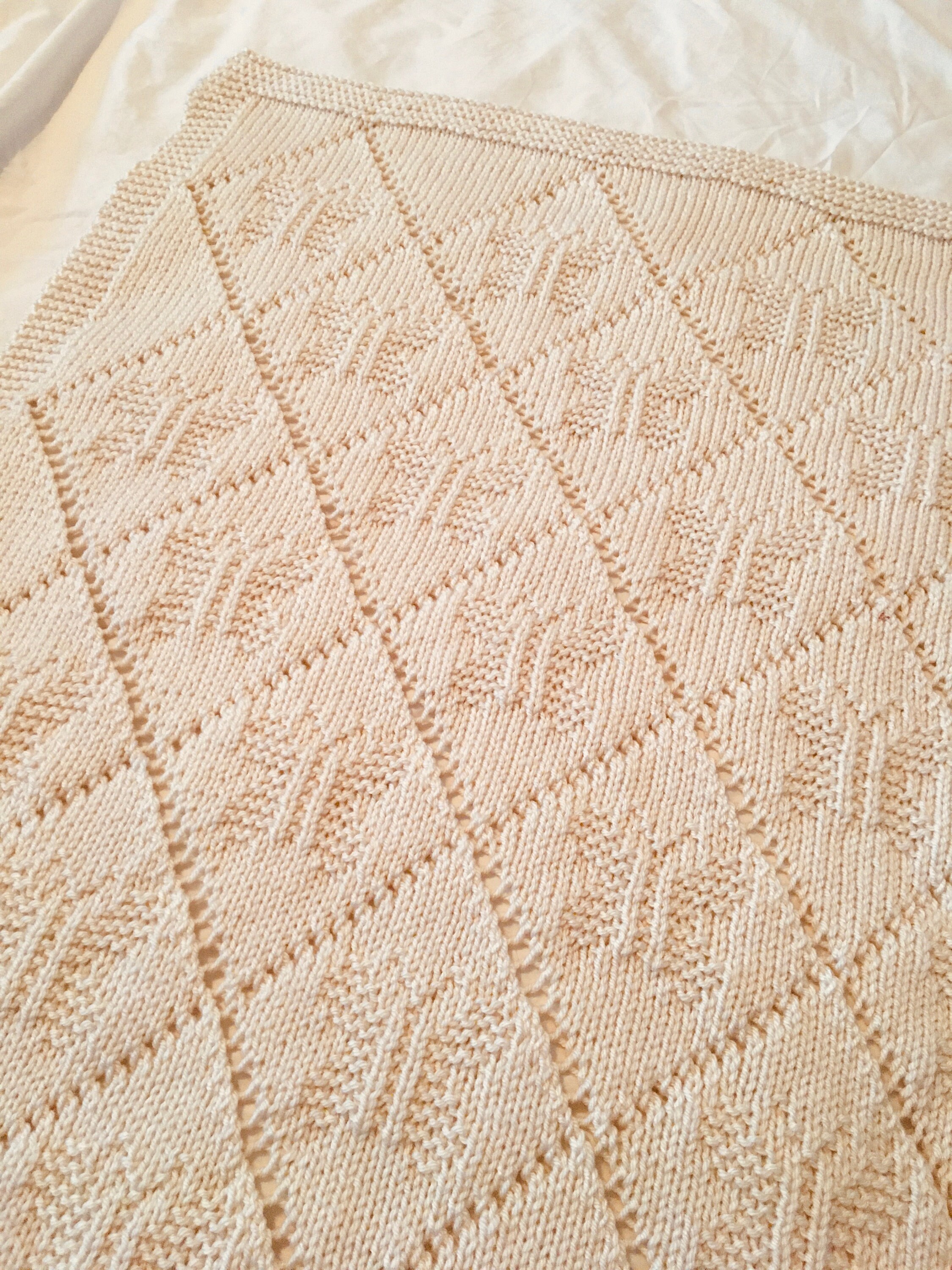 Knitting Pattern Butterfly Lace Blanket Baby blanket | Etsy