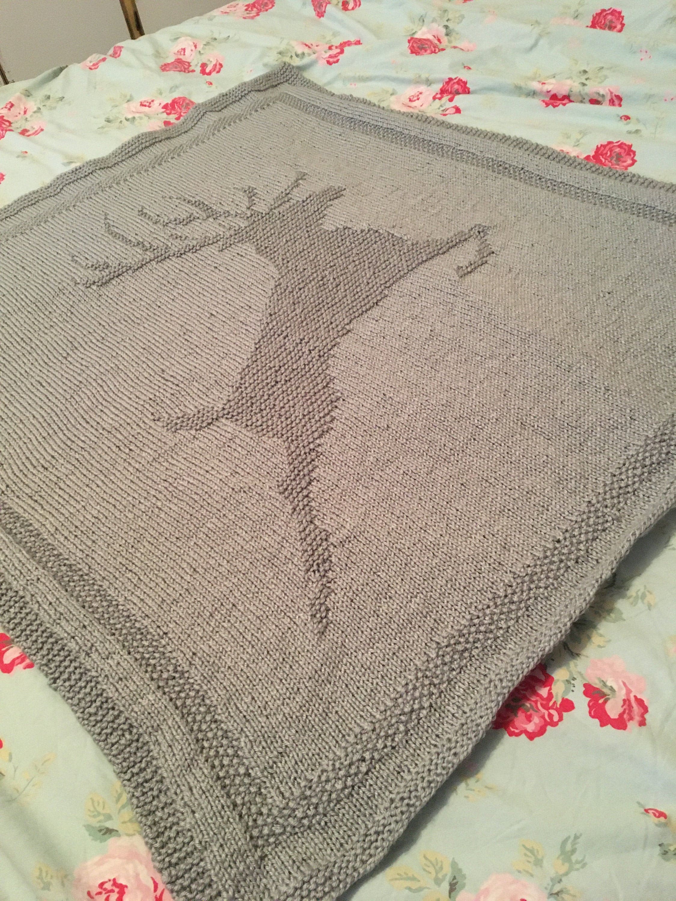 Knitting Pattern Stag Reindeer Blanket Picture Blanket | Etsy