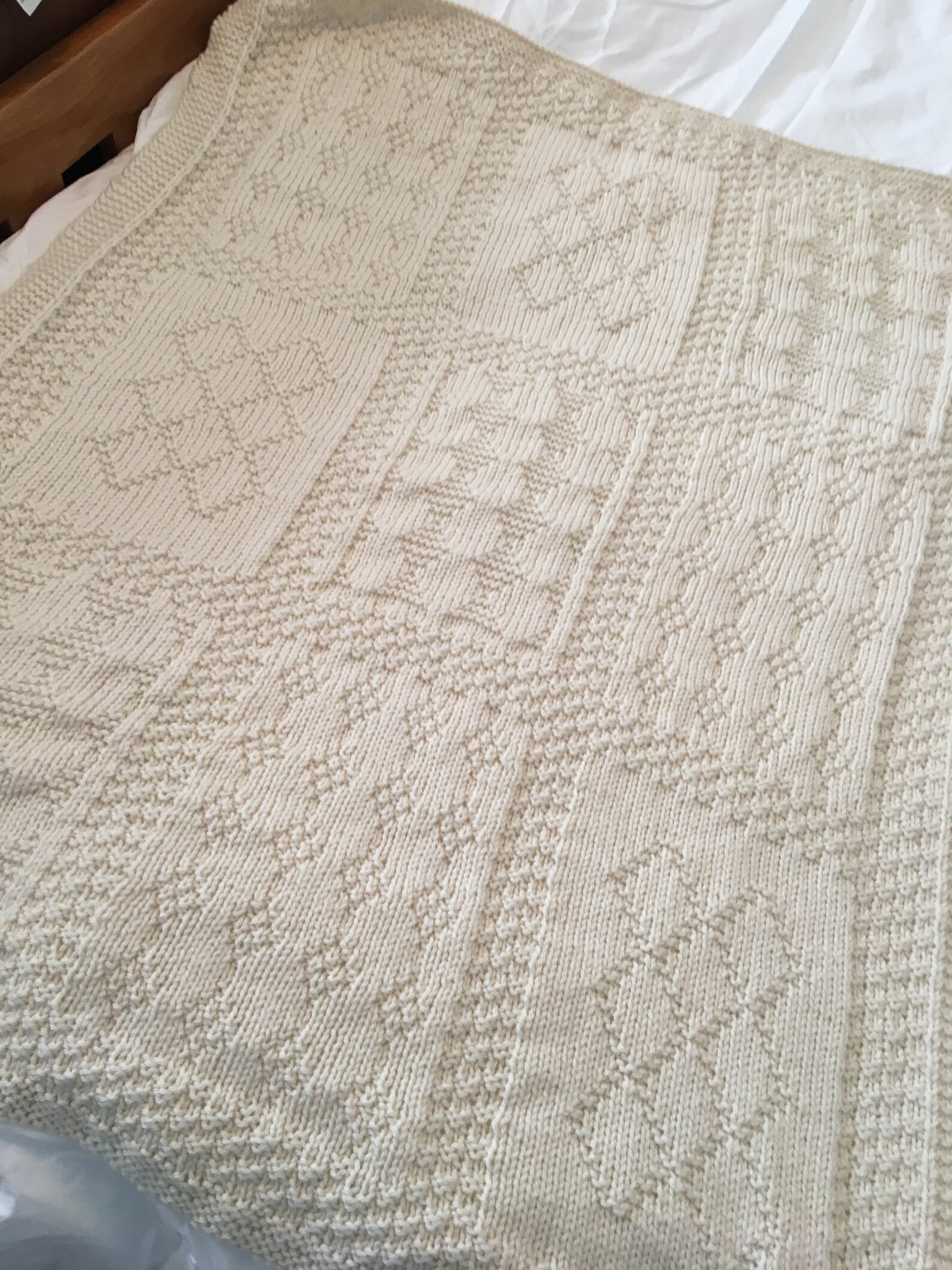 Knitting Pattern, Panel Blanket, PDF, Instant Download, Baby Blanket ...