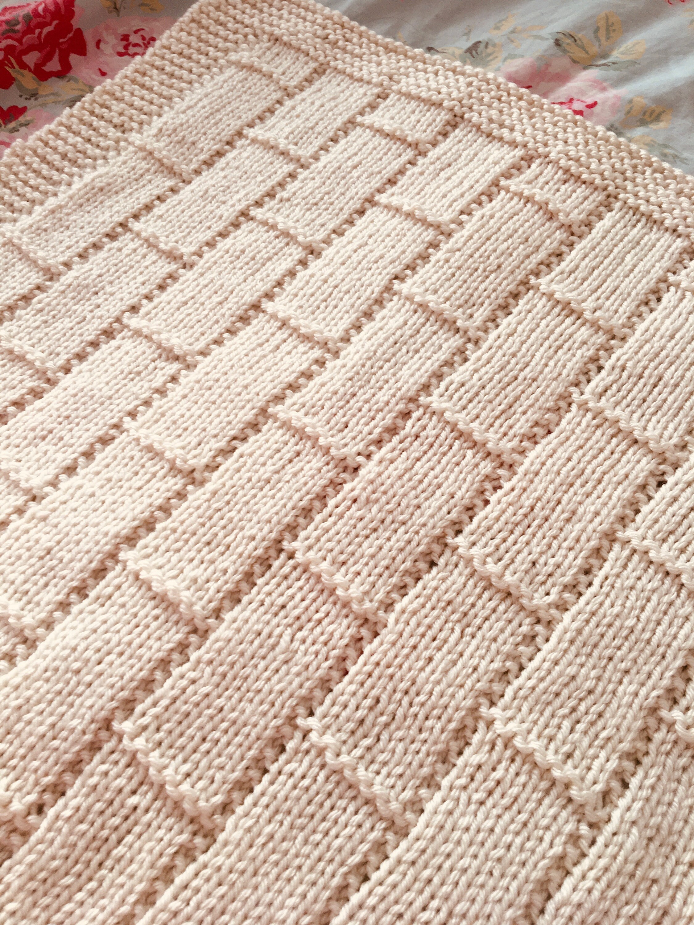 Knitting Pattern Ladder Blanket PDF Nursery Throw Instant | Etsy