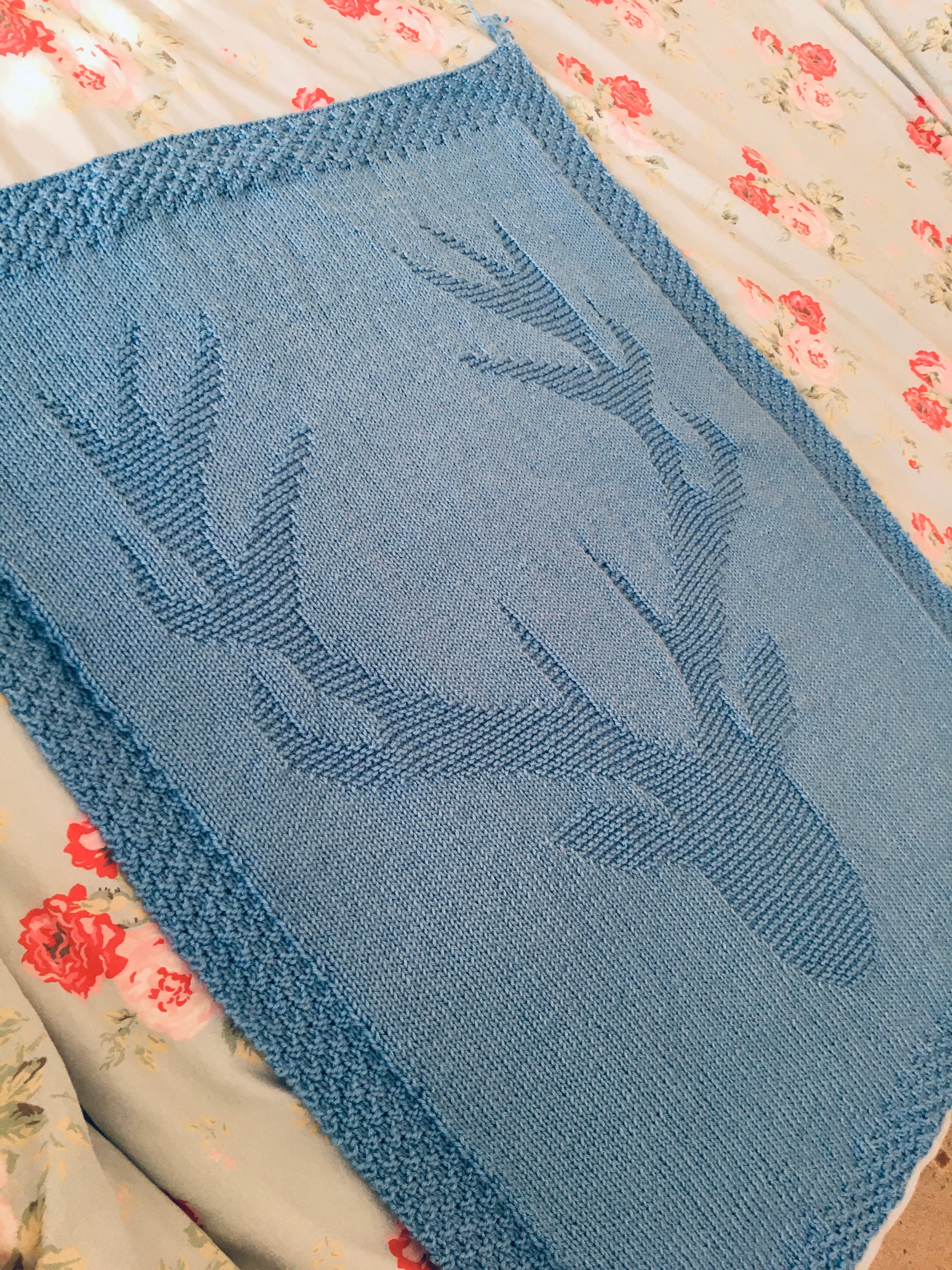 Knitting Pattern Stag Head Blanket Picture Blanket Easy | Etsy