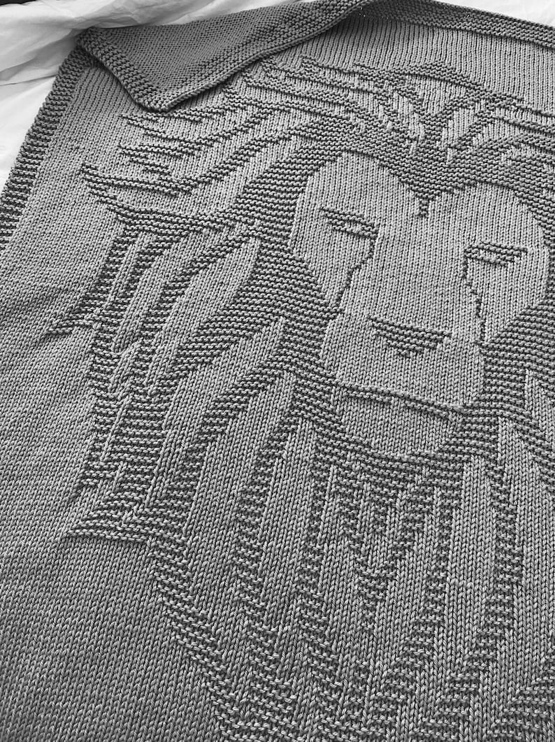 Knitting Pattern Lion Blanket PDF Instant Download Throw - Etsy